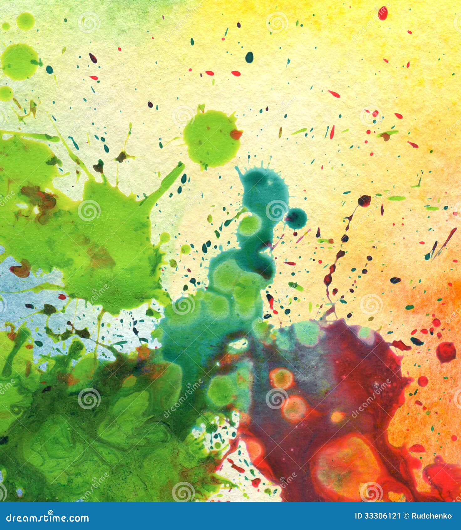 Tache Abstraite De Peinture D'aquarelle Illustration Stock ...