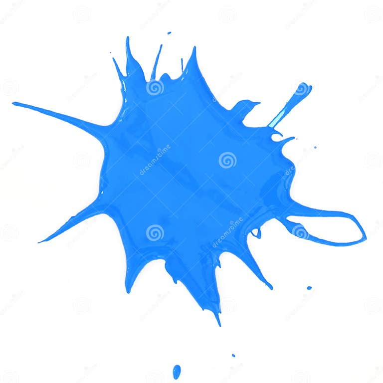 Tache bleue photo stock. Image du baisse, gouttelette - 16619426
