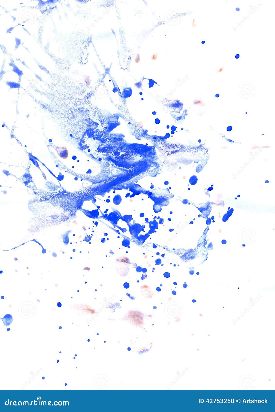 Tache bleue photo stock. Image du conception, coloré - 42753250