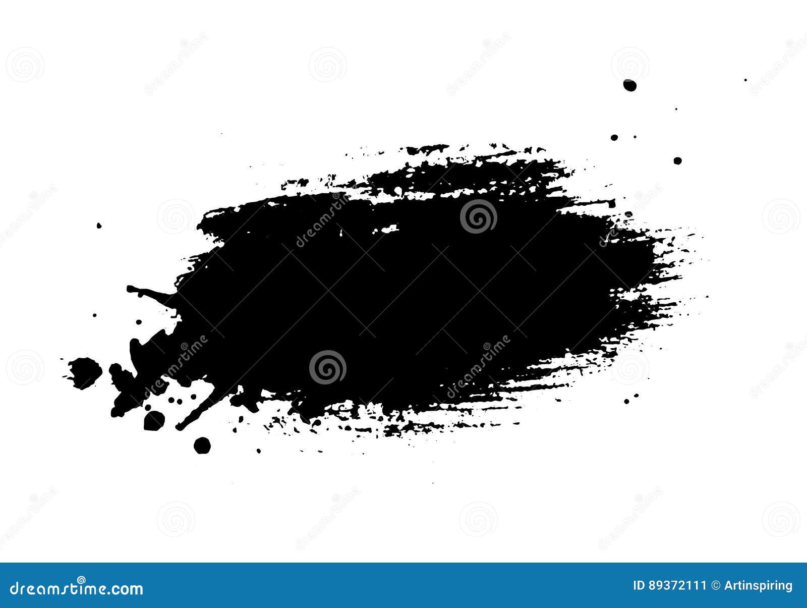 Tache d'encre illustration de vecteur. Illustration du beau - 89372111