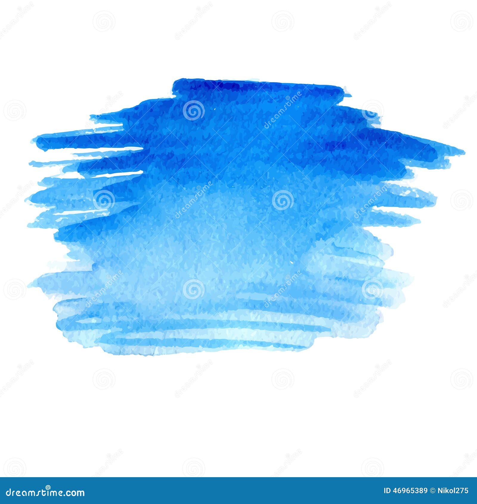 Tache De Bleu De Vecteur D'aquarelle Illustration de Vecteur ...