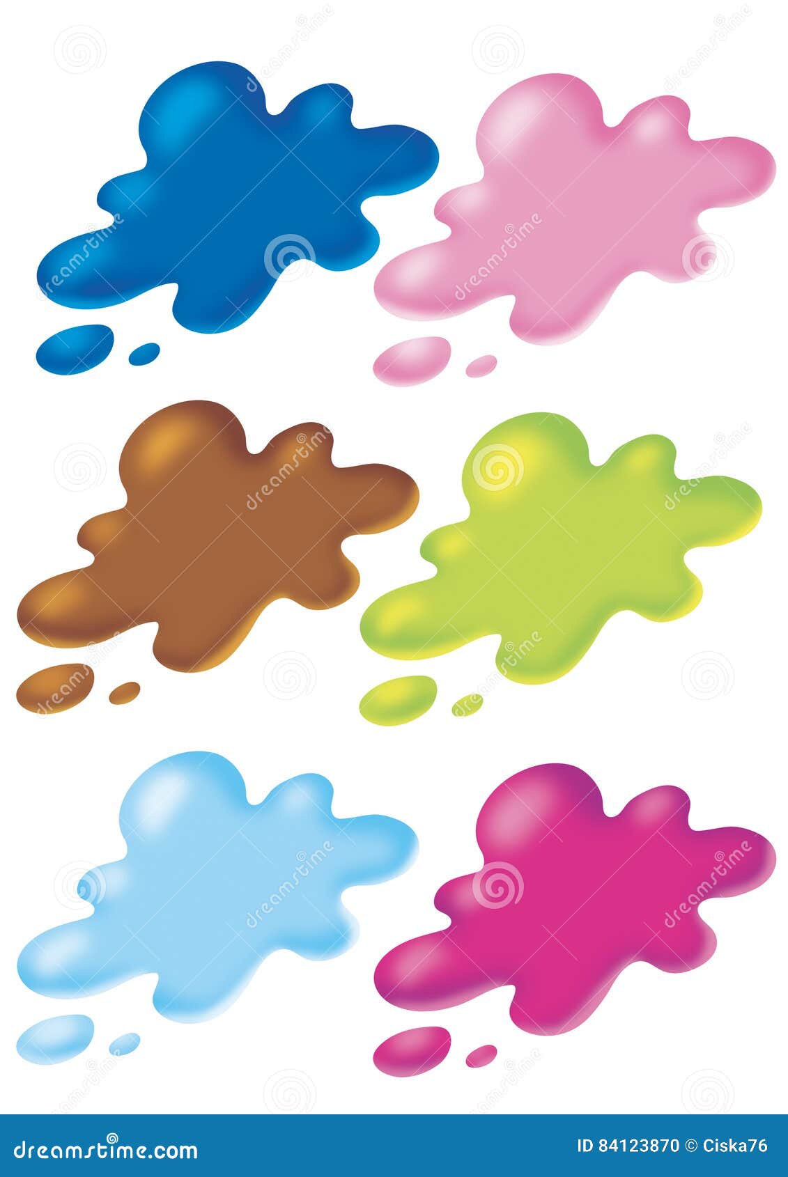 Tache de couleur 2 illustration stock. Illustration of technique - 84123870