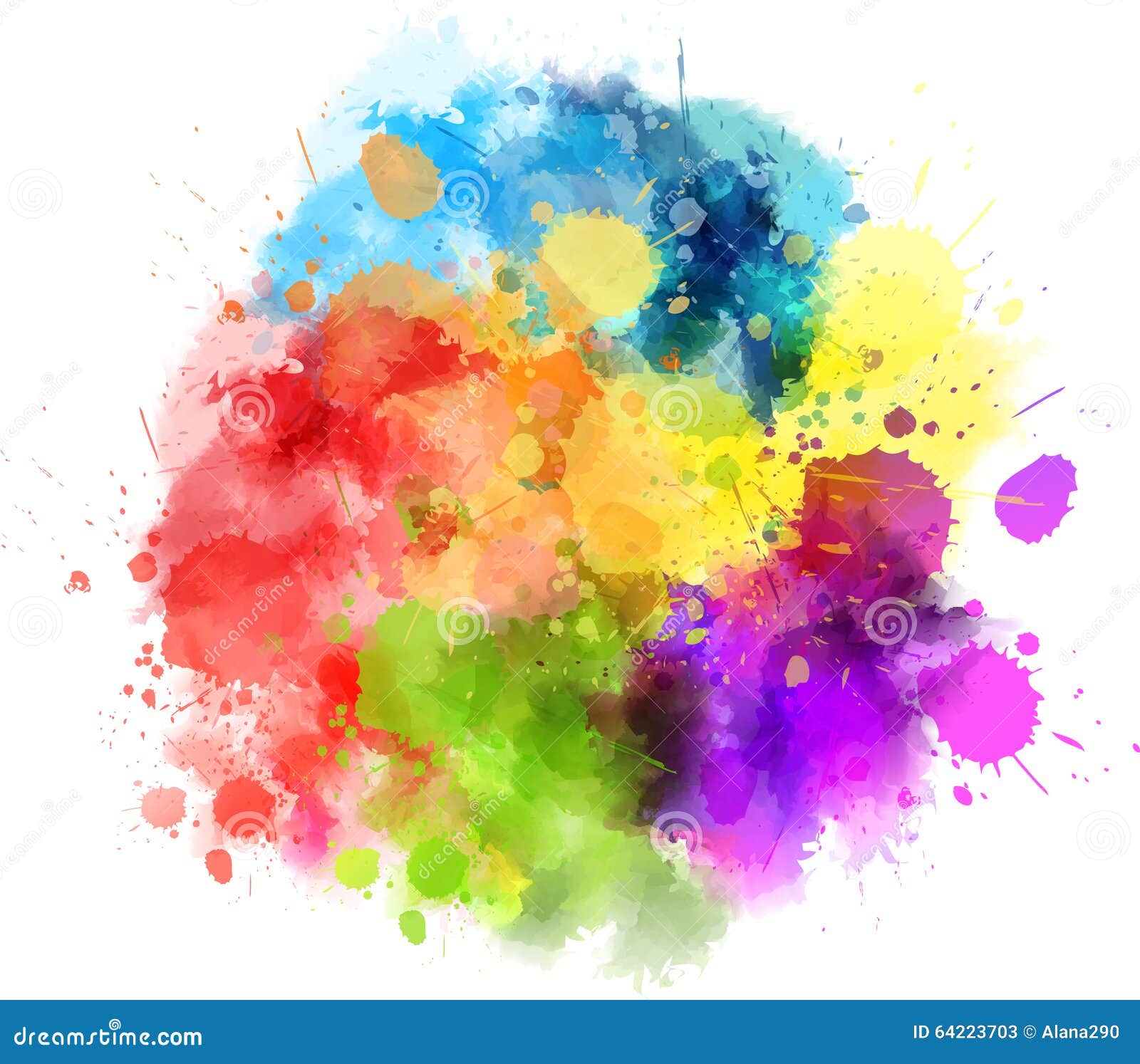 Tache multicolore illustration de vecteur. Illustration of couleur ...