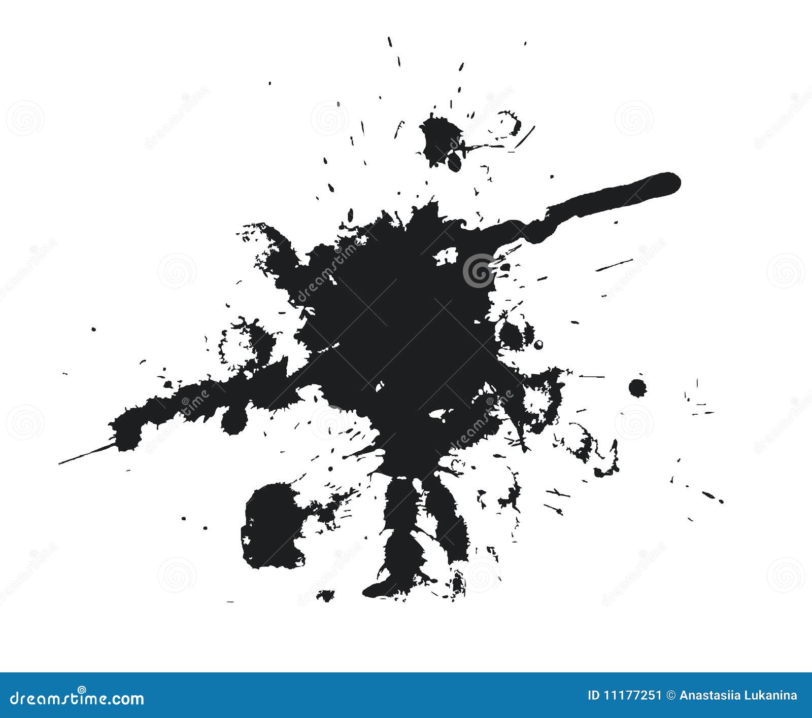 Tache noire illustration de vecteur. Illustration du créateur - 11177251