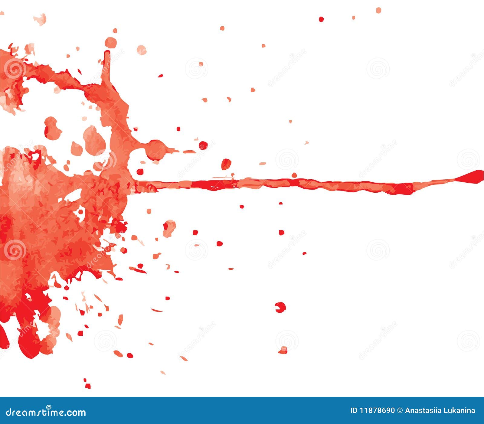 Tache rouge d'encre illustration stock. Illustration du contexte - 11878690