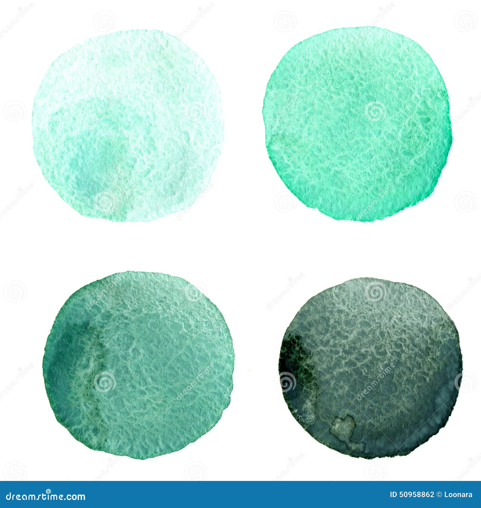 Taches rondes d'aquarelle photo stock. Image du retrait - 50958862