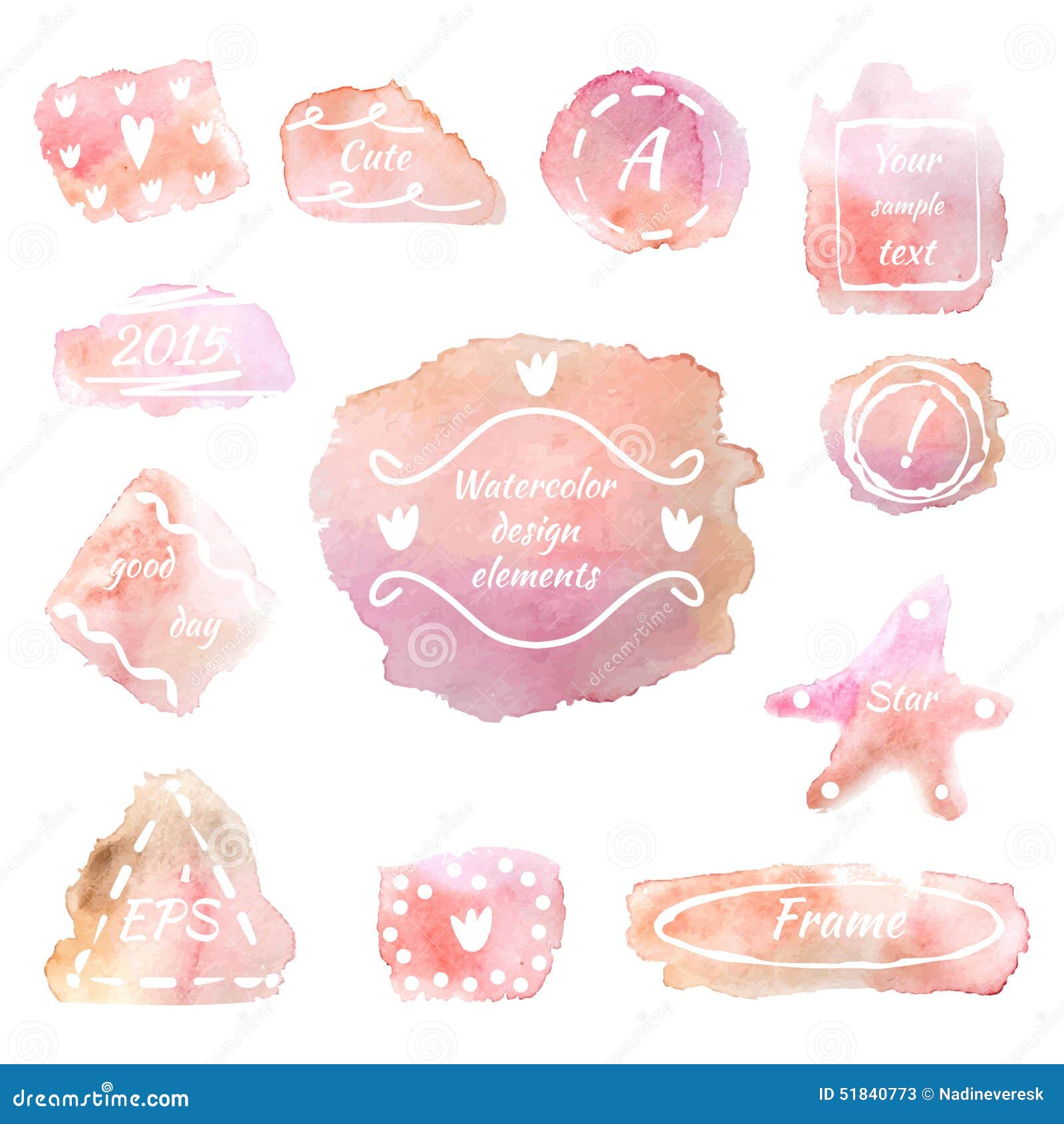 Taches roses illustration de vecteur. Illustration du contexte - 51840773