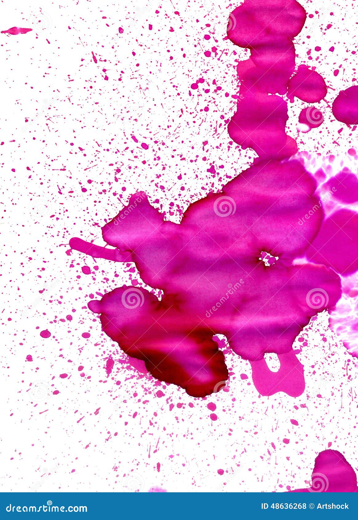 Taches roses d'encre illustration stock. Illustration du conception ...