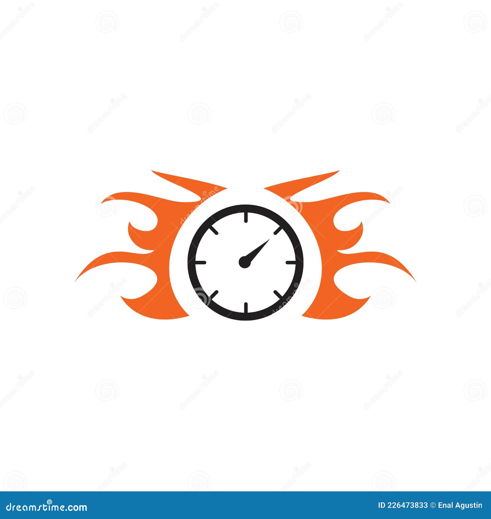 Tacho-Symbol-Logo-Designvorlage Vektor Abbildung - Illustration von ...