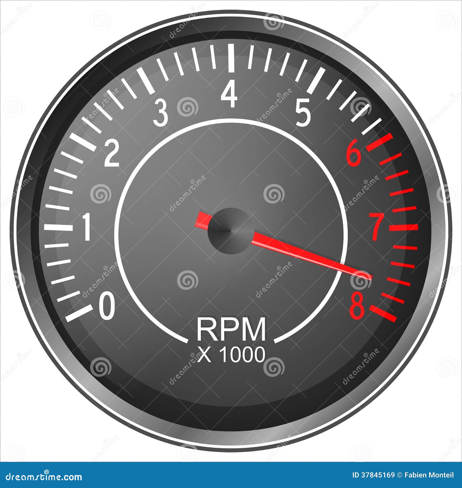 Tachometer stock illustration. Illustration of gauge - 37845169