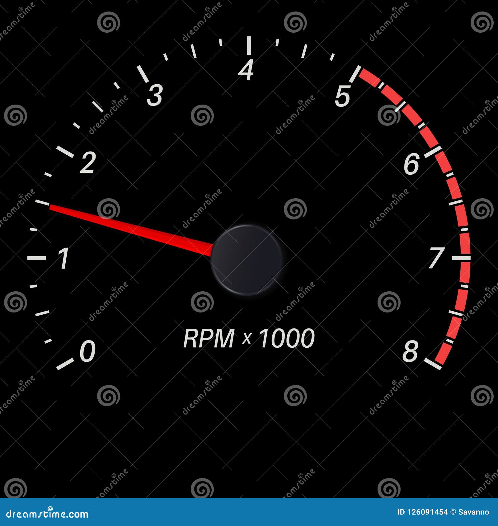 Tachometer Scale Set Vector Illustration | CartoonDealer.com #125240552