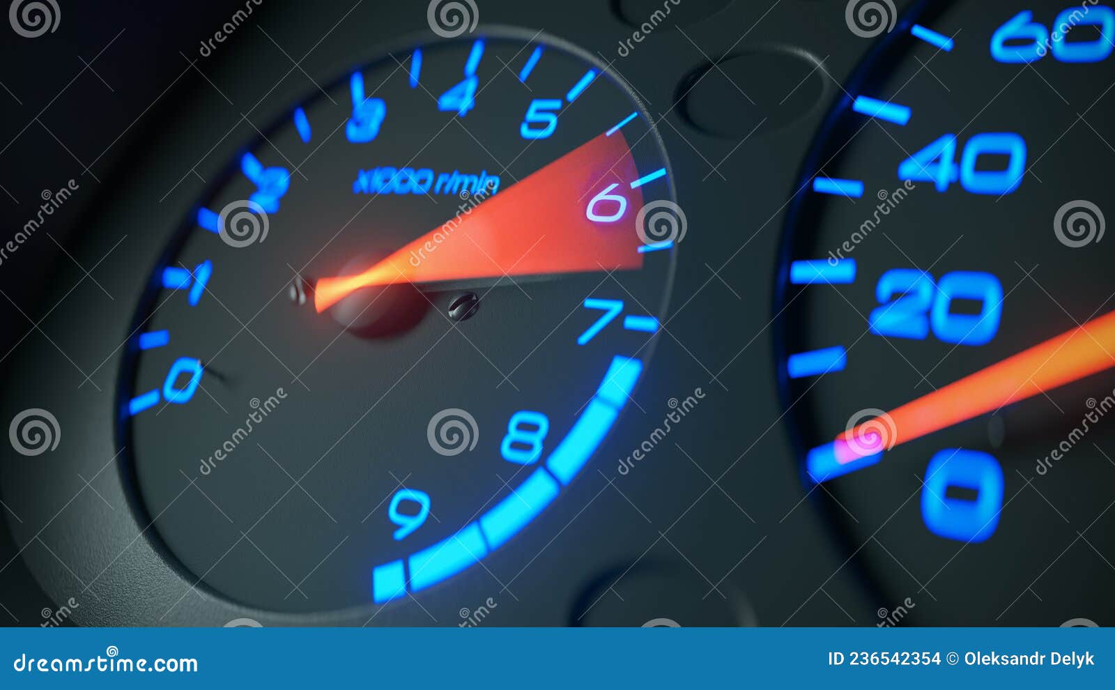 Tachometer Dashboard Device Vector Illustration | CartoonDealer.com ...