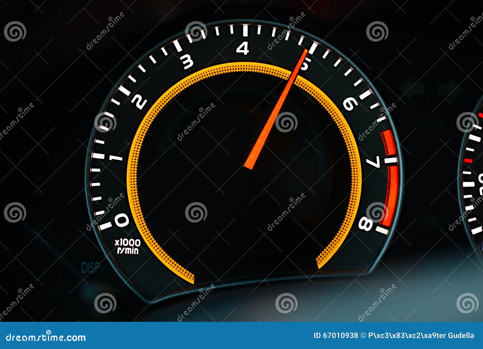 Tachometer car dashboard stock photo. Image of indicator - 67010938