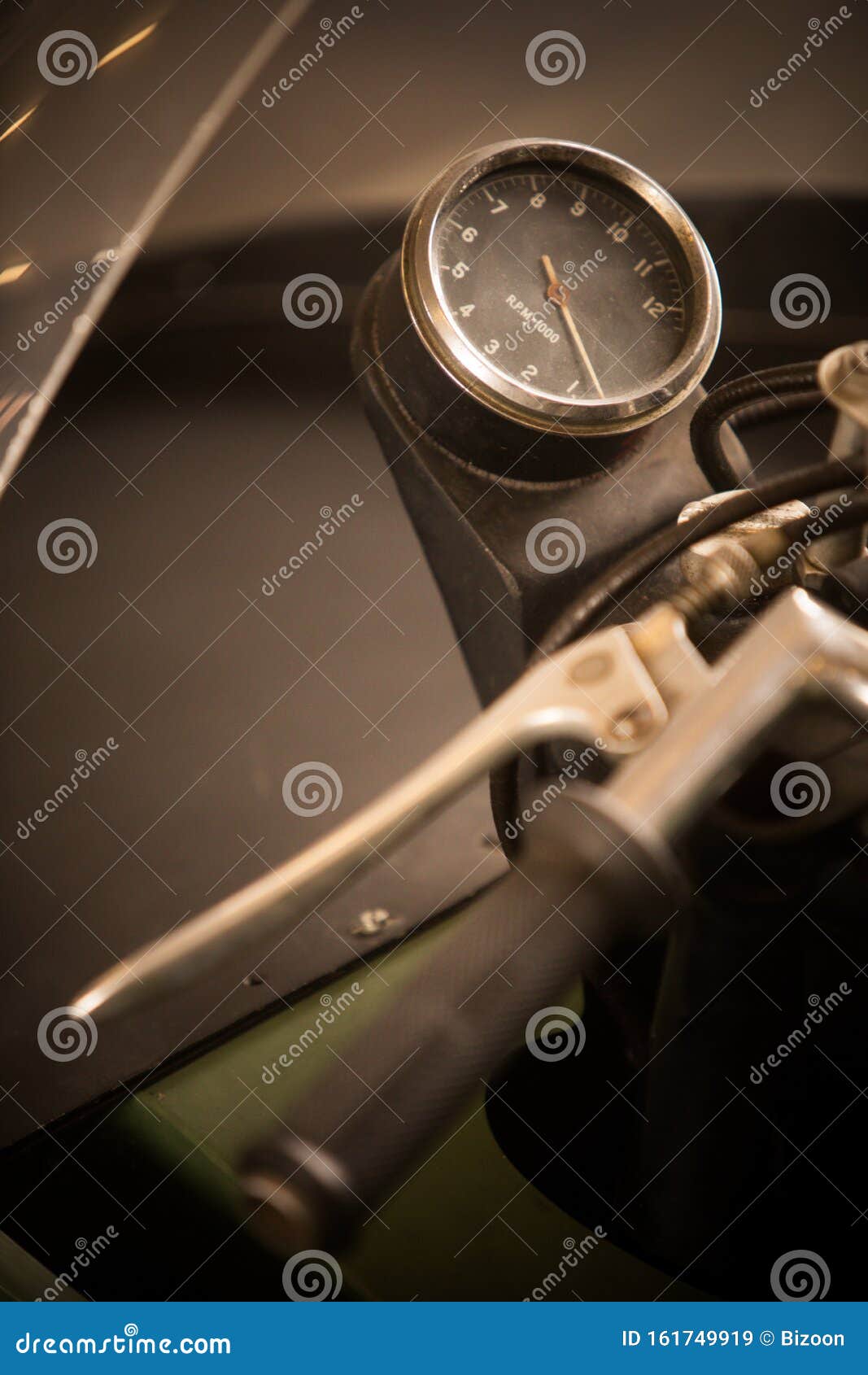 Tachometer Gauge On An Old Vintage Car Royalty-Free Stock Photography ...