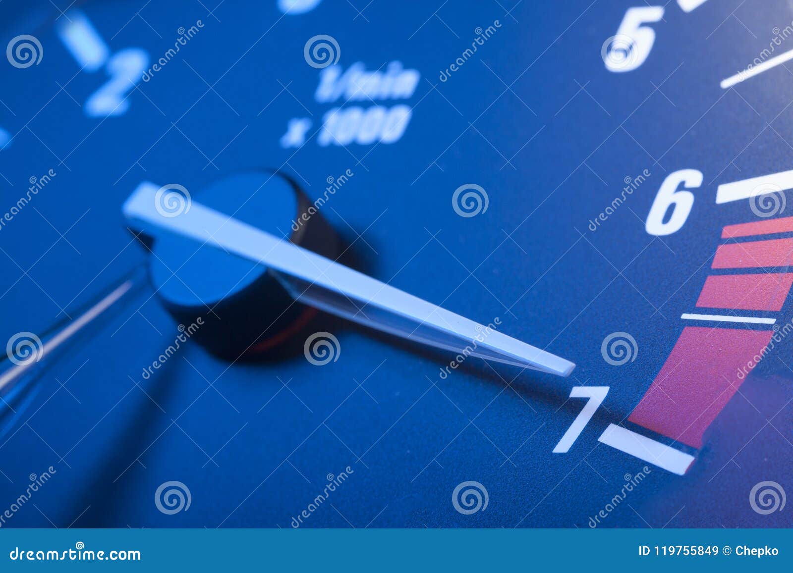 Tachometer with Max Boost Power Stock Image - Image of engine, control ...