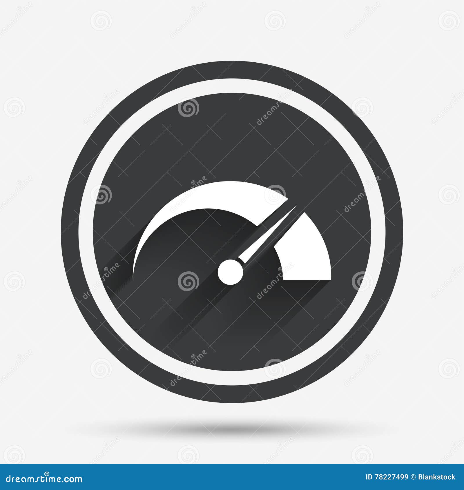 Tachometer Sign Icon. Revolution-counter Symbol Stock Vector ...