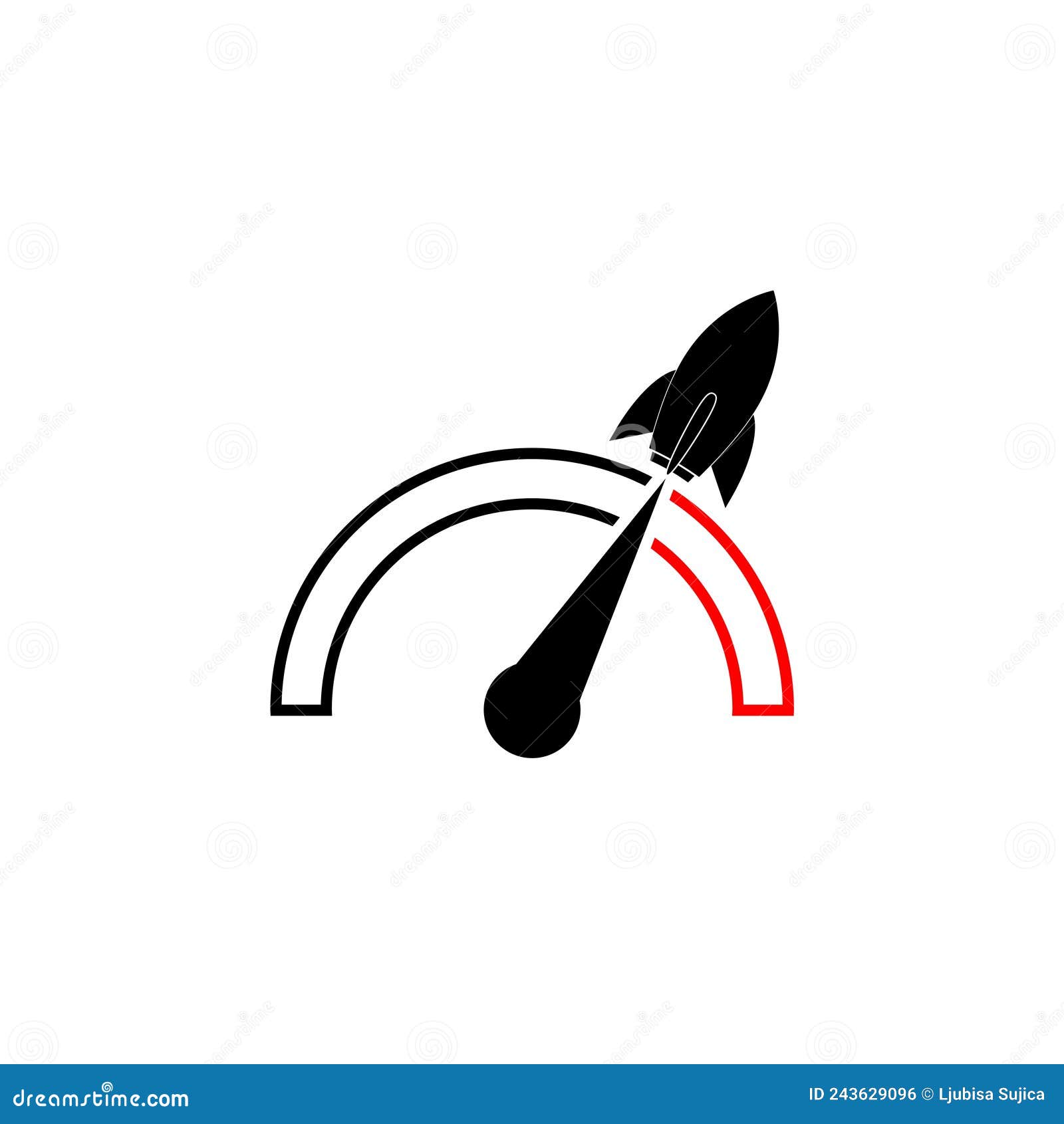 The Tachometer, Speedometer and Indicator Icon. Performance Measurement ...