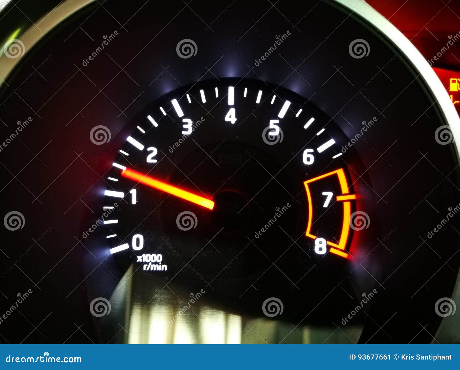 Tachometer stock image. Image of white, blue, indicator - 93677661
