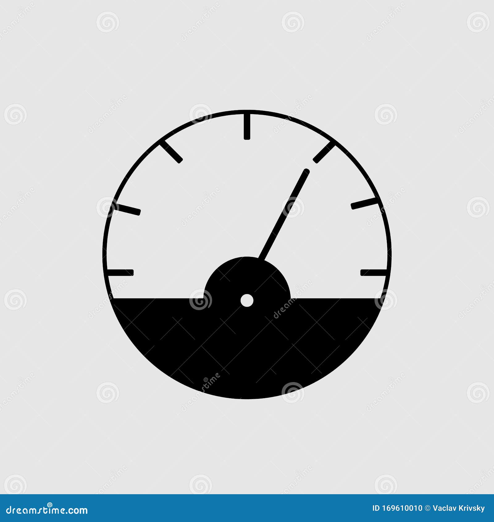 Tachometer Vector Icon Eps 10. Stock Vector - Illustration of meter ...