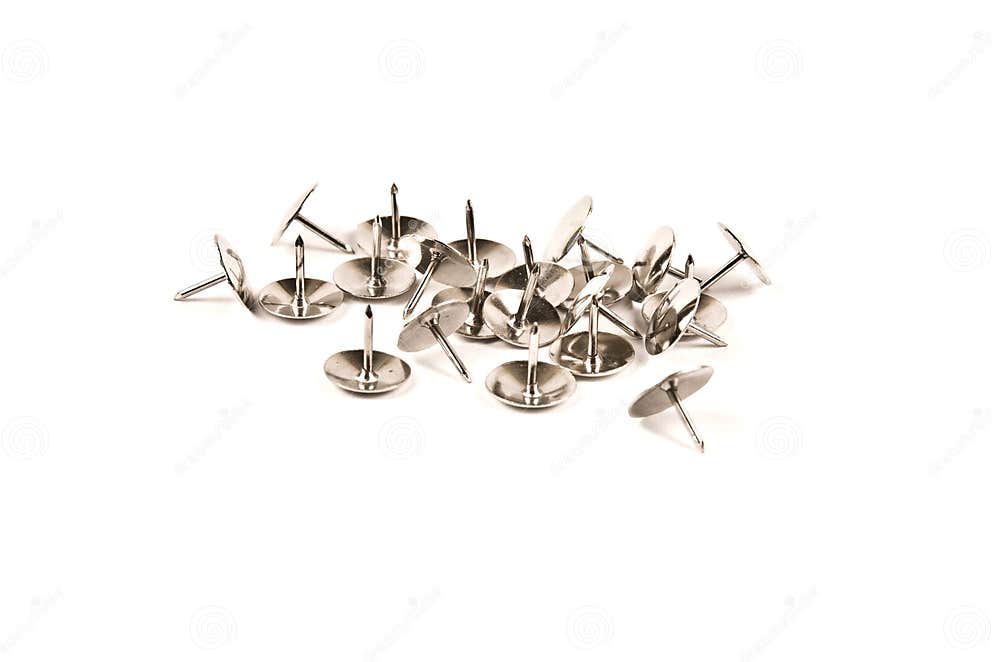 Tachuela foto de archivo. Imagen de pulgar, tachuela - 12523414