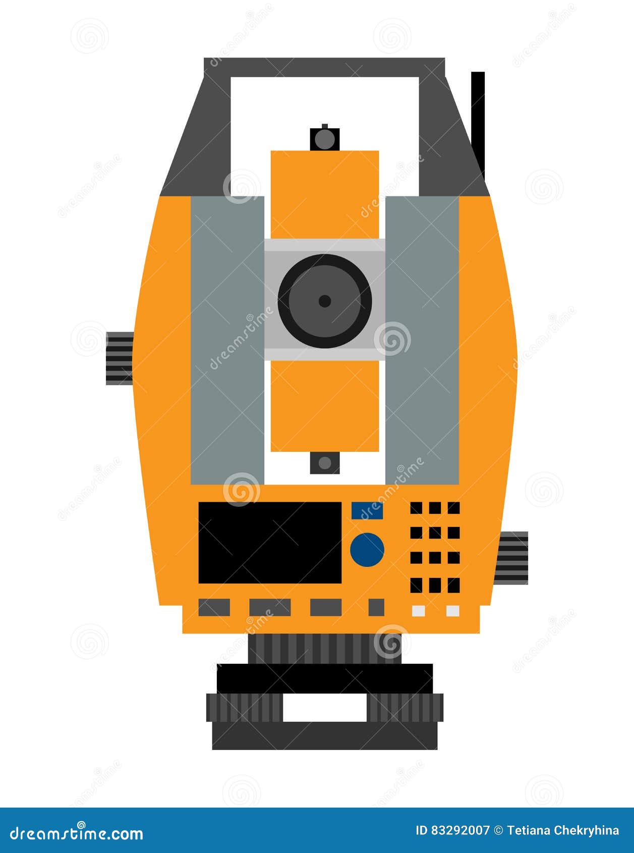 Tachymeter. Device for Measuring Angles and Distances Apparatus. Vector ...