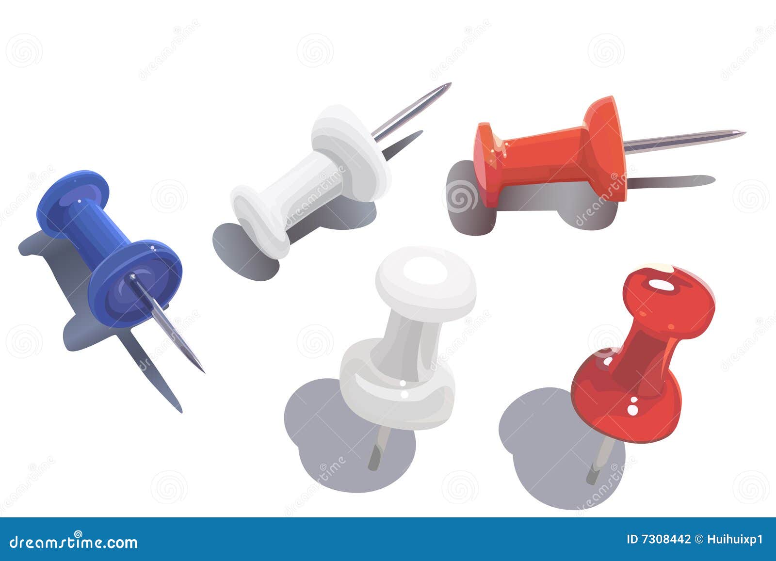 Tack stock illustration. Illustration of thumb, office - 7308442