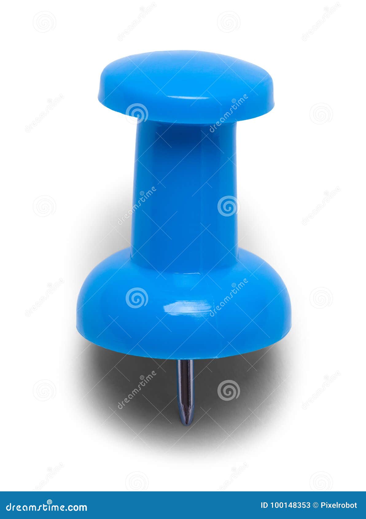 Tack Blue Front stock image. Image of thumbtack, supply - 100148353
