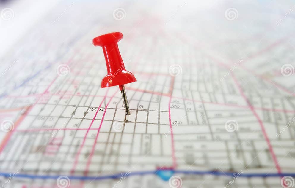 Tack map stock image. Image of travel, urban, city, look - 50255221