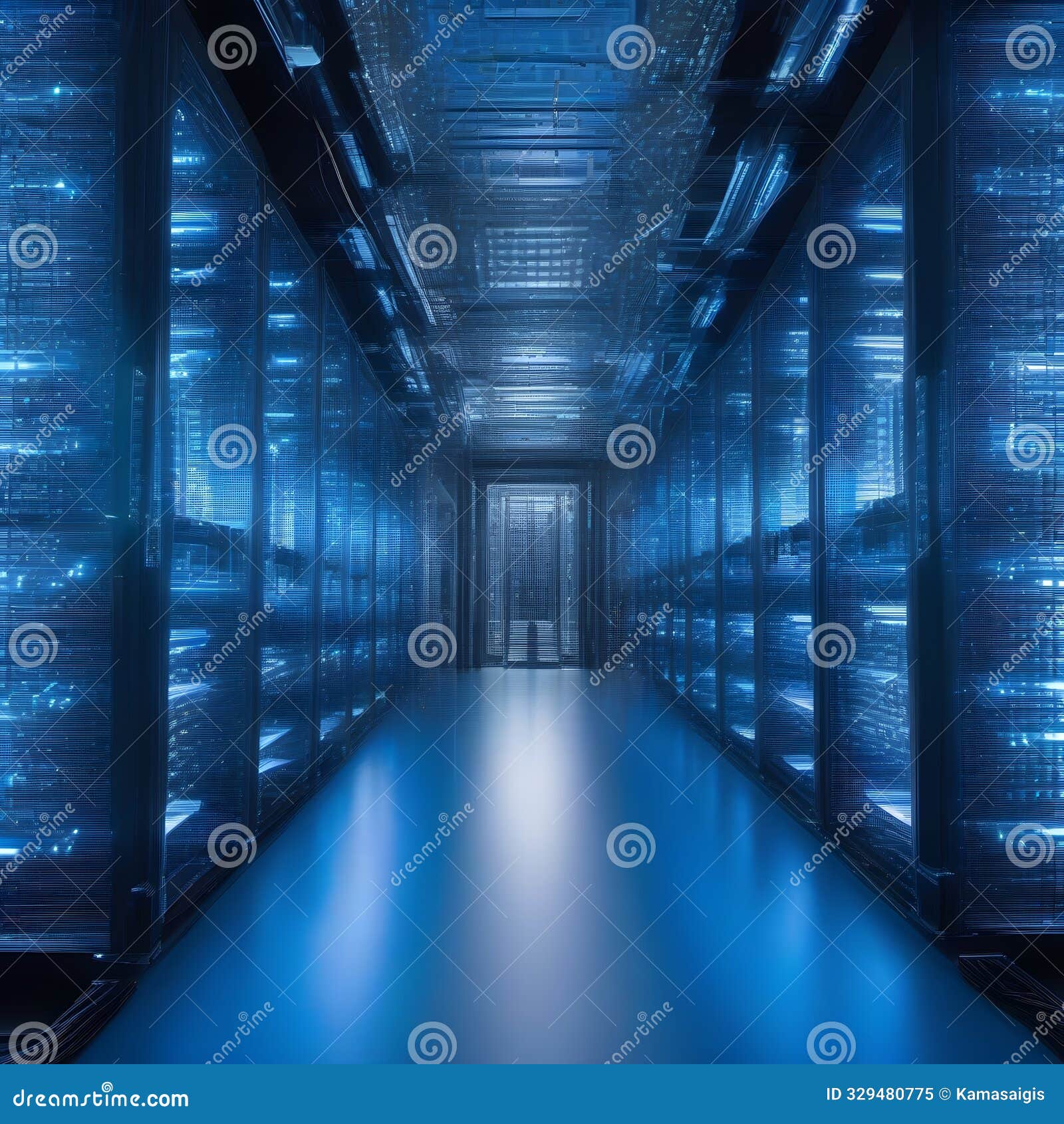 Tack-sharp Photo of a Quantum Computer Complex Architecture Cool Blue ...