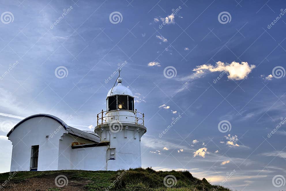 Tacking Point Lighthouse in Port MacQuarie Stock Photo - Image of blue ...