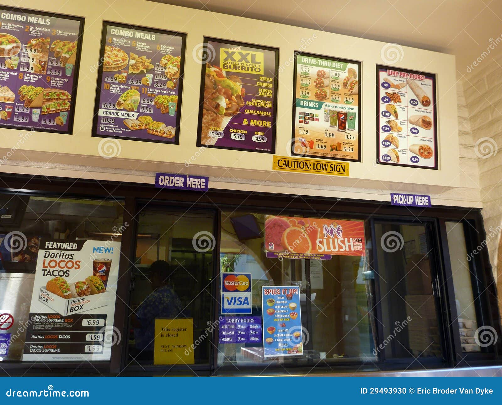 Taco Bell Order Counter and Menus Editorial Image - Image of fast ...