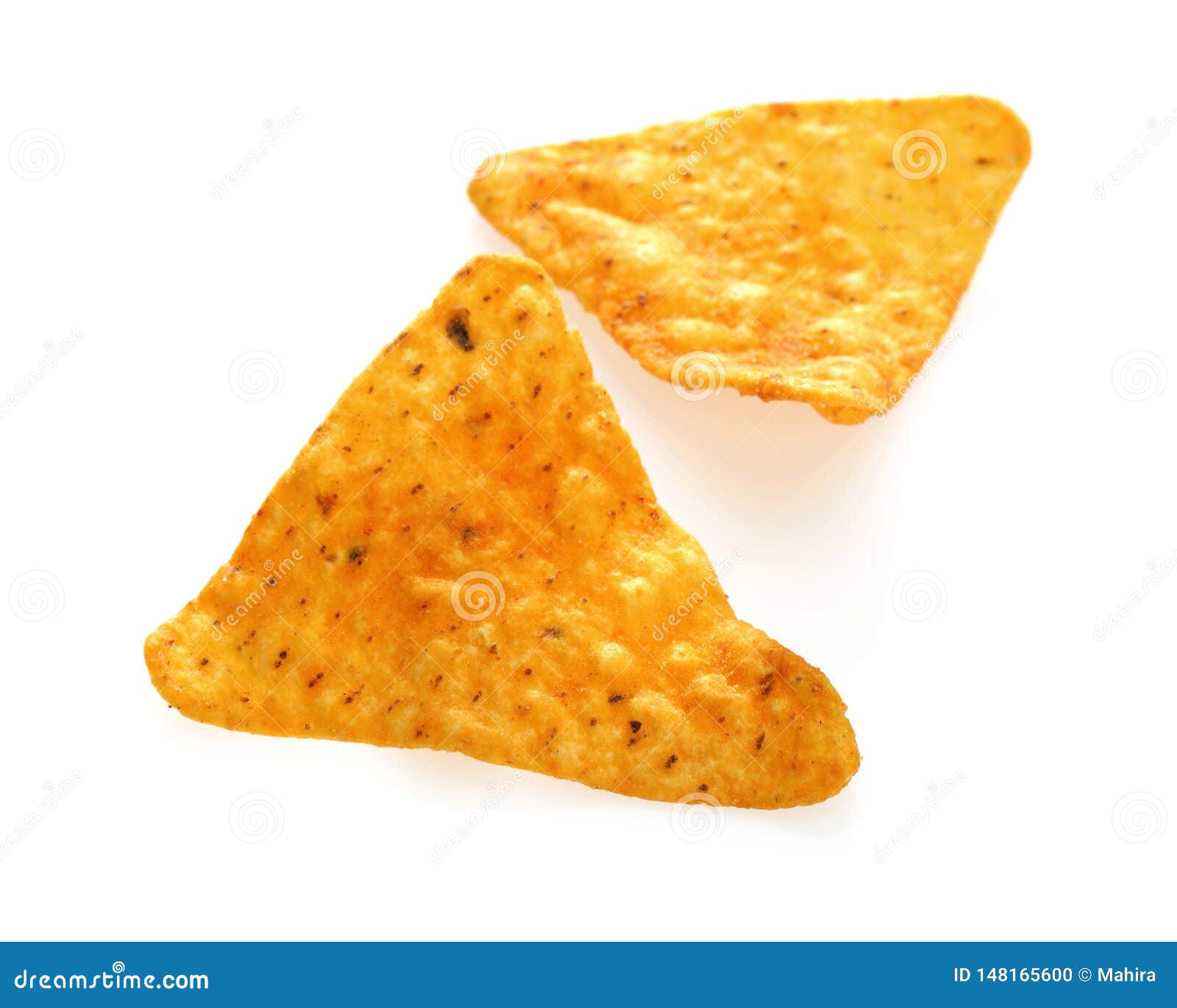 Taco Chips Isolated on White Stock Photo - Image of meal, mexico: 148165600