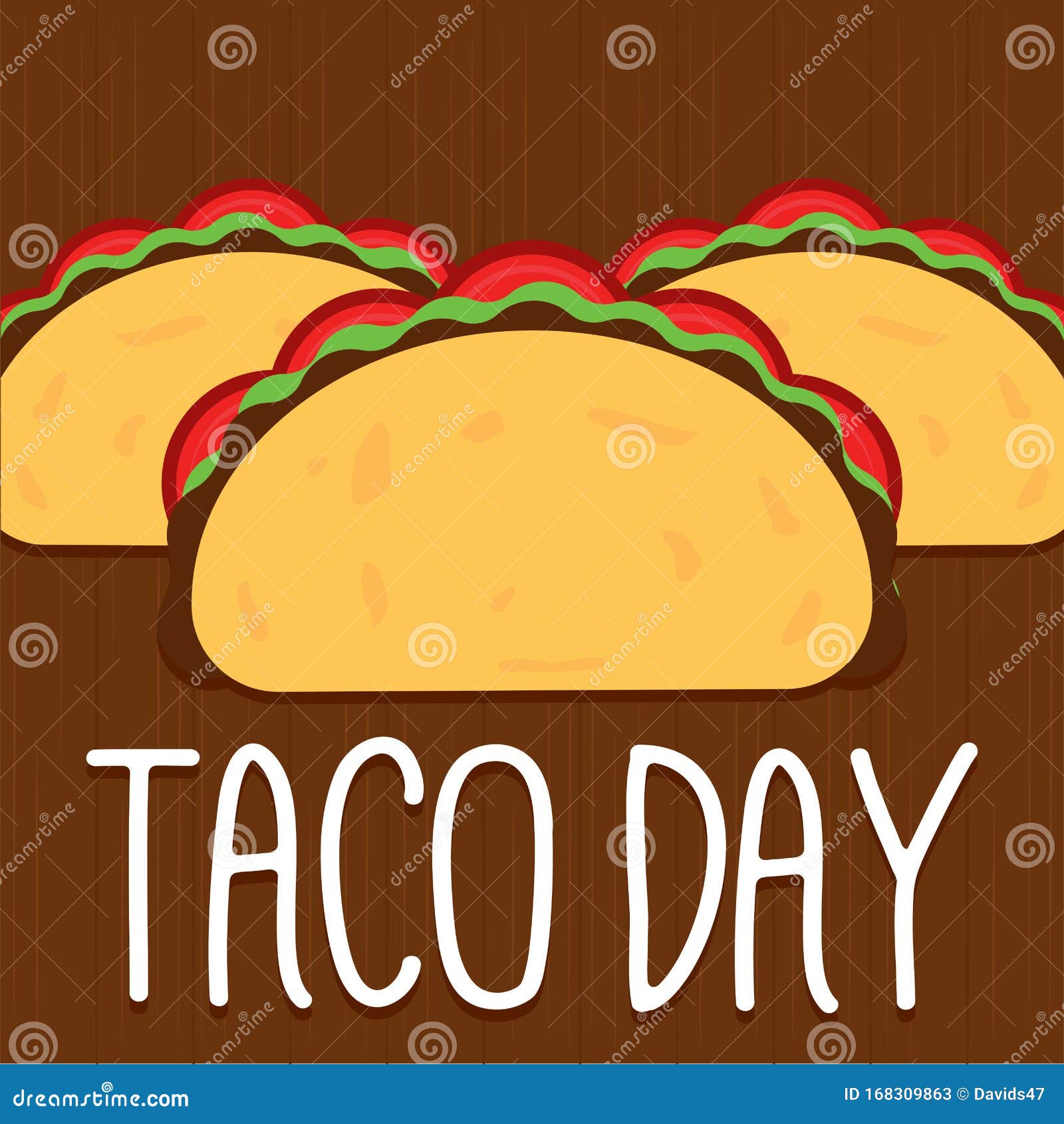Taco day poster stock vector. Illustration of cuisine - 168309863