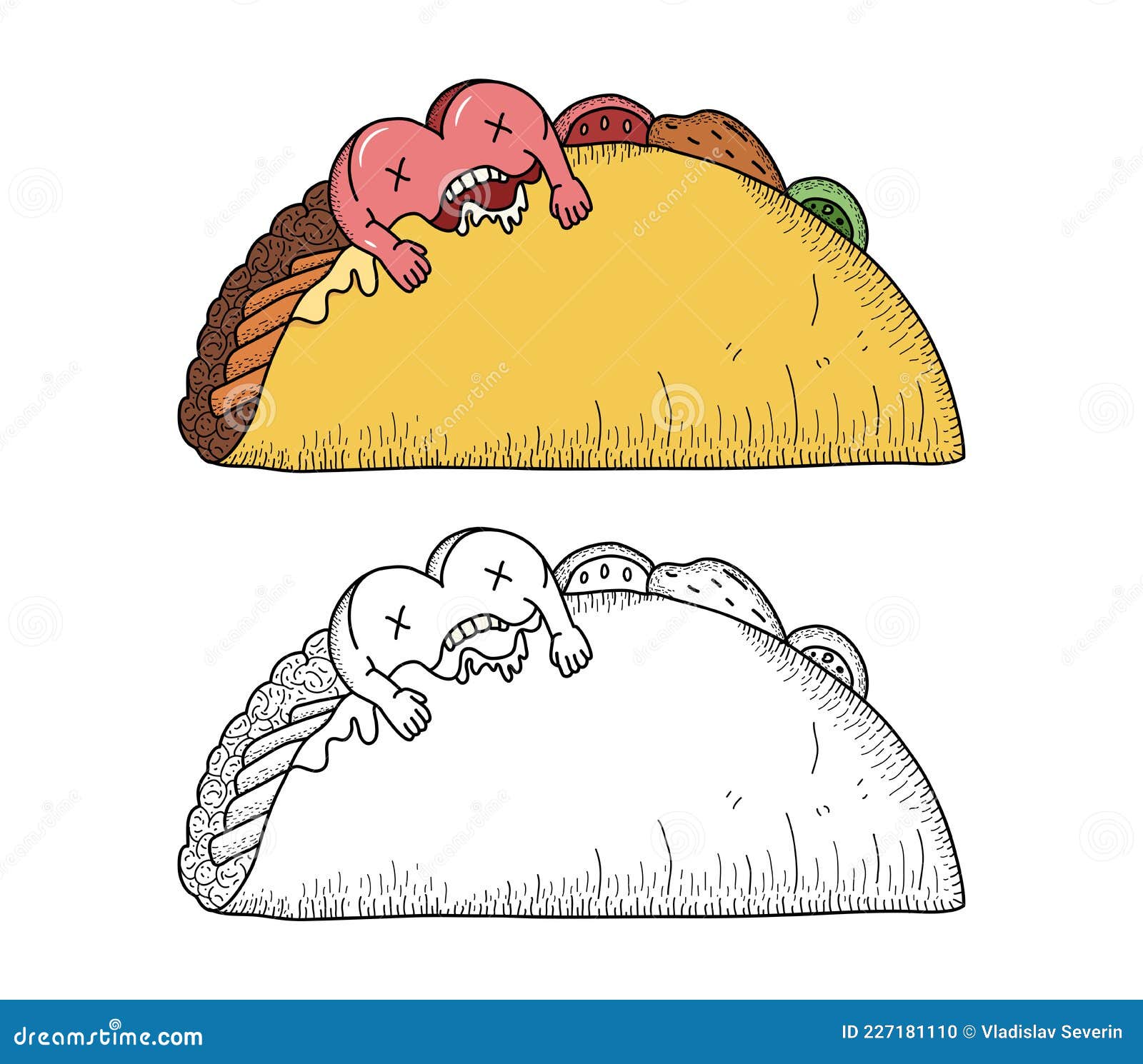 Lover Taco. Love To Mexican Food. Man And Fastfood. Lovers Holdi Vector ... Lover Taco. Love To Mexican Food. Man And Fastfood. Lovers Holdi Vector ...