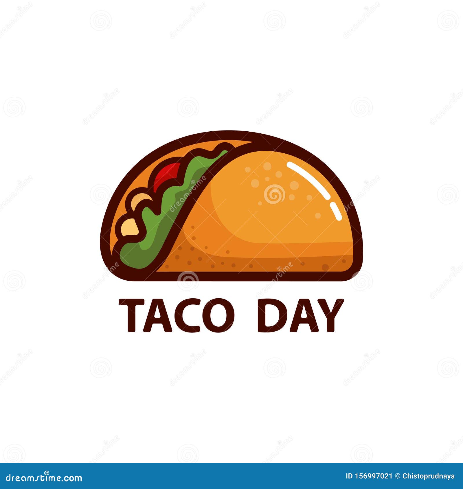 Taco-pictogram of Logo-concept Vector Illustratie - Illustration of ...