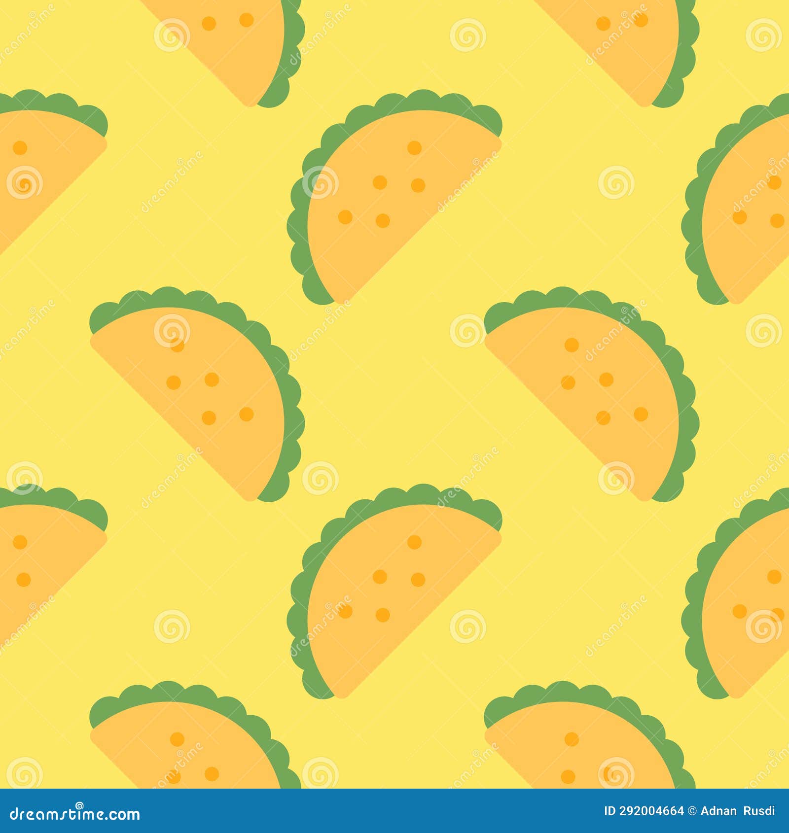 Taco Seamless Pattern Vector Illustration Stock Illustration ...