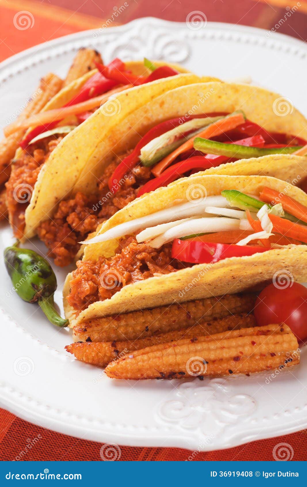 Taco shells stock photo. Image of tacos, food, vertical - 36919408