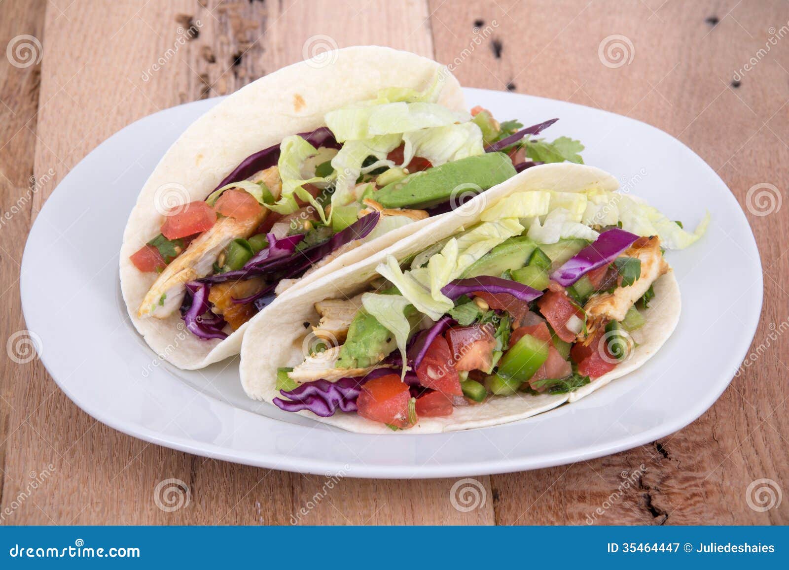 Taco suave del pollo imagen de archivo. Imagen de alimento - 35464447