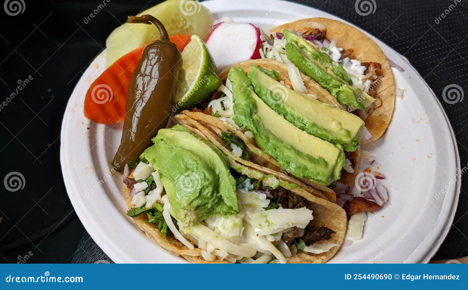 Taco Take Out Order stock photo. Image of beer, mexican - 254490690