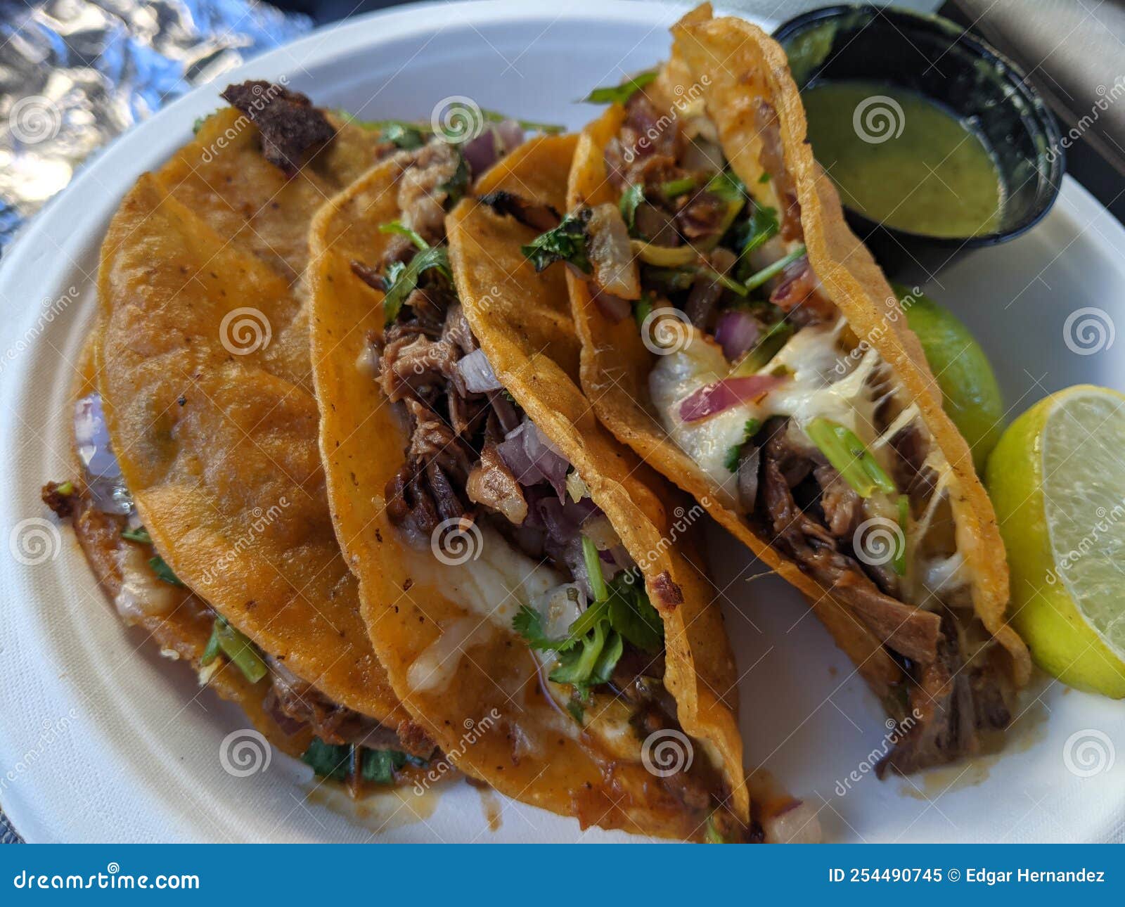 Taco Take Out Order stock image. Image of table, meat - 254490745