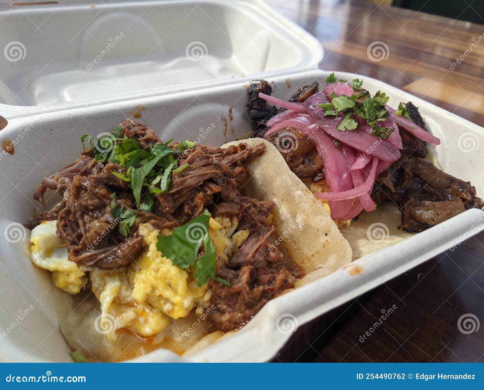 Taco Take Out Order stock photo. Image of dinner, delicious - 254490762