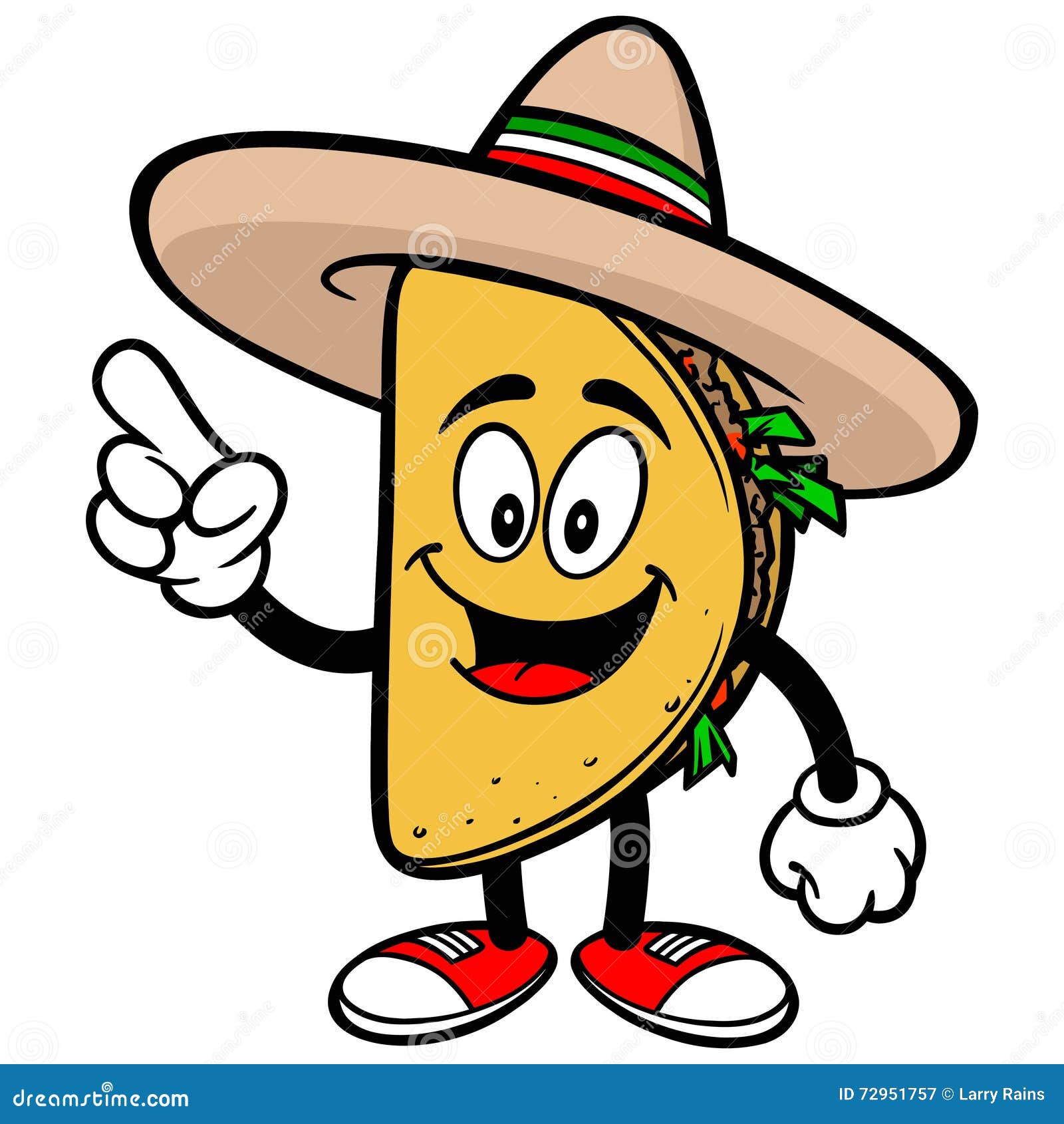 Taco Talking stock vector. Illustration of food, industry - 72951757