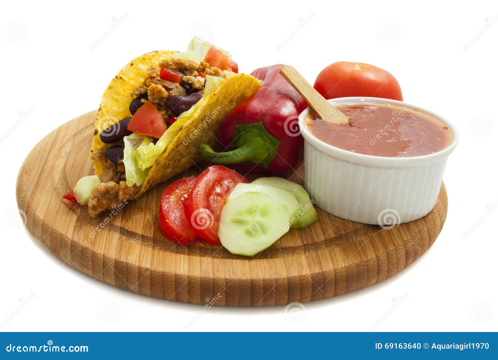 Taco time stock photo. Image of delicious, paprika, cheese - 69163640