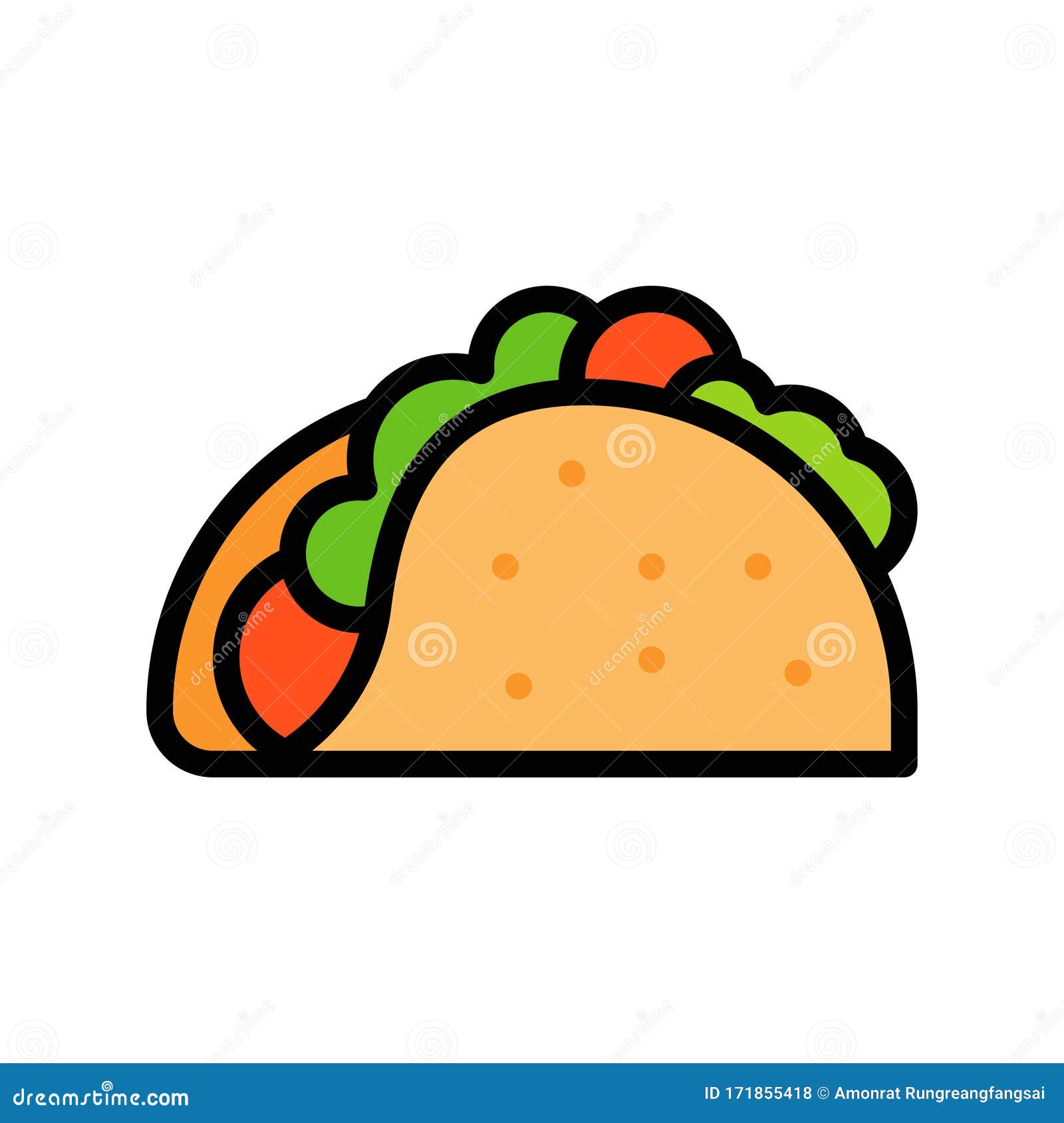 Taco Vector, Fast Food Related Filled Design Icon Stock Vector ... Taco Vector, Fast Food Related Filled Design Icon Stock Vector ...