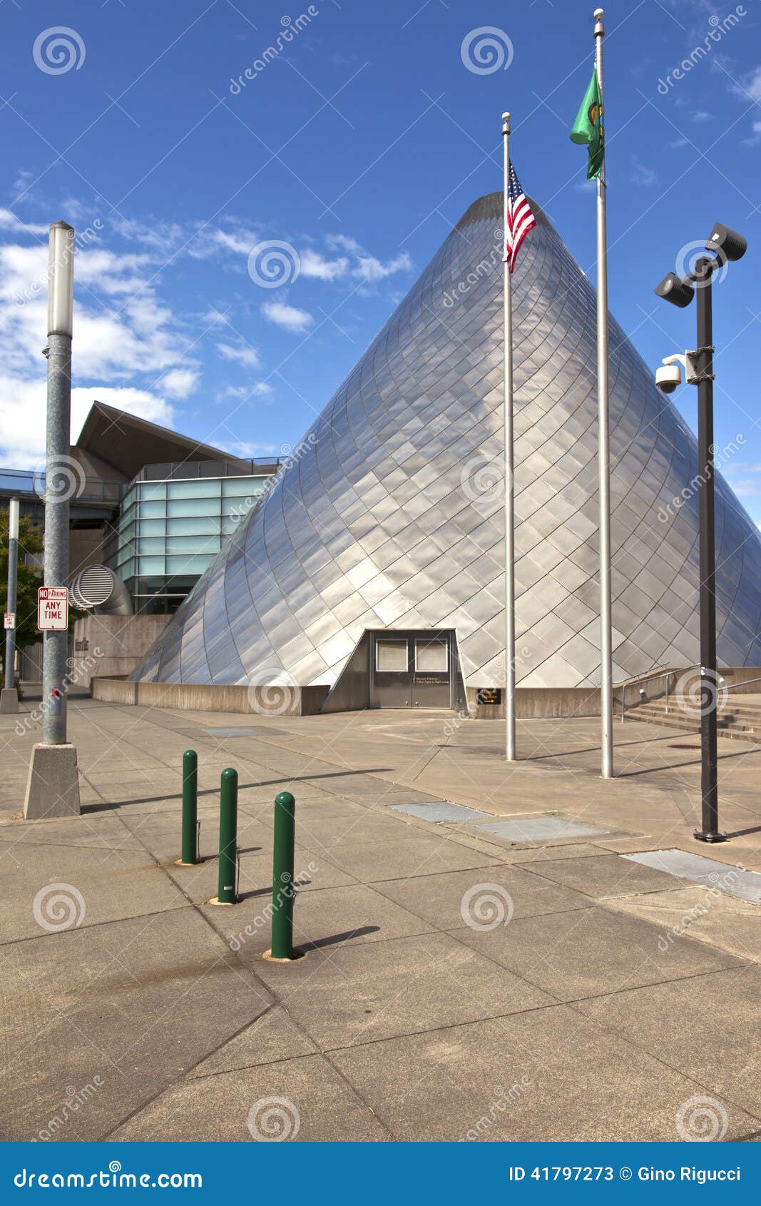 Tacoma Glass Museum Cone Chimney. Editorial Stock Photo - Image of ...