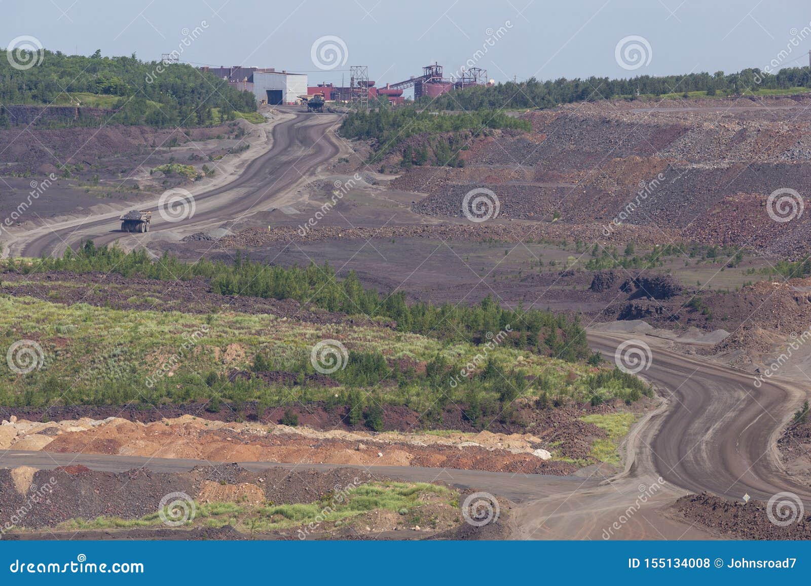 Taconite Open Pit Mine - a Scenic View Stock Photo - Image of mining ...