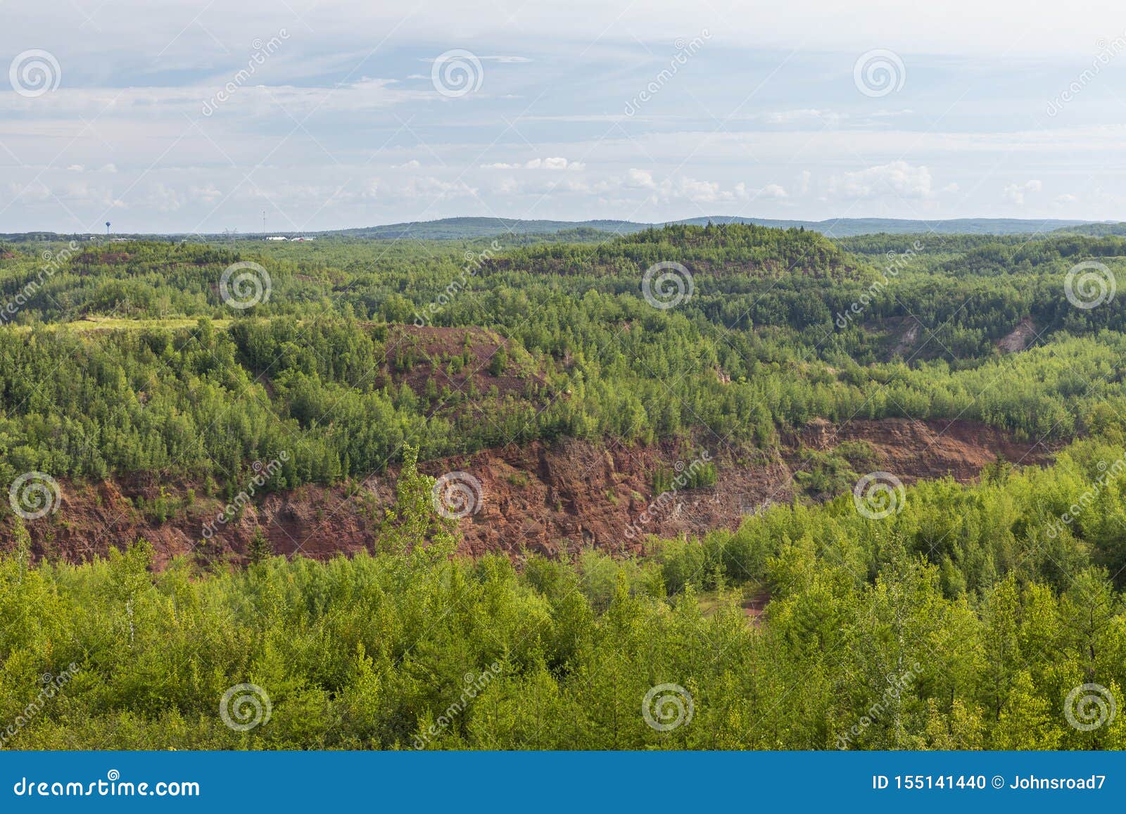 Taconite Open Pit Mine - a Scenic View Stock Photo - Image of mahoning ...