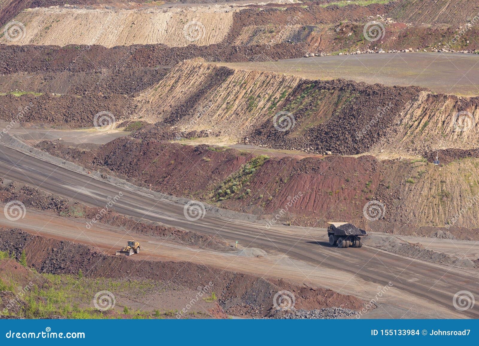 Taconite Open Pit Mine - a Scenic View Stock Photo - Image of vista ...