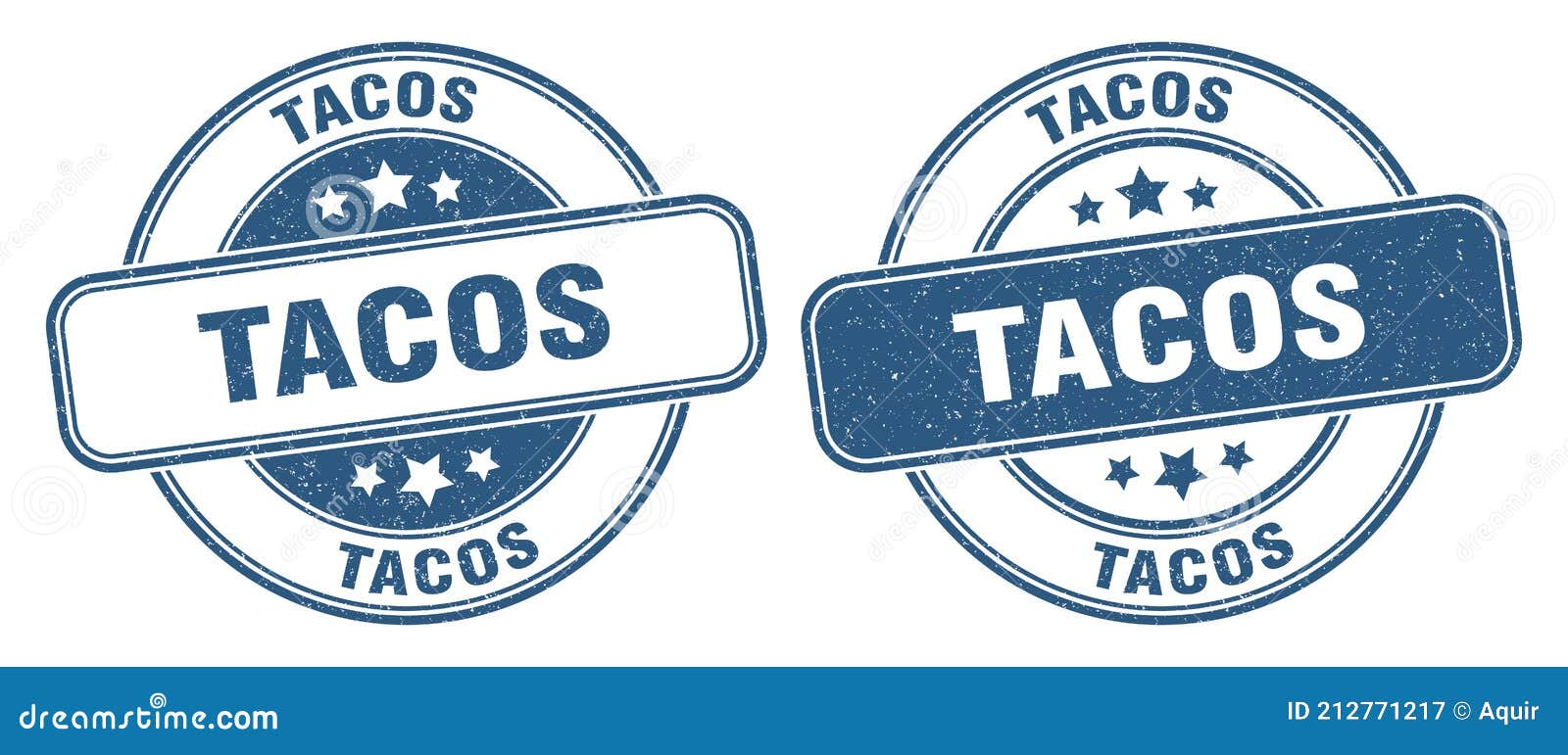 Tacos Stamp. Tacos Label. Round Grunge Sign Stock Vector - Illustration ...