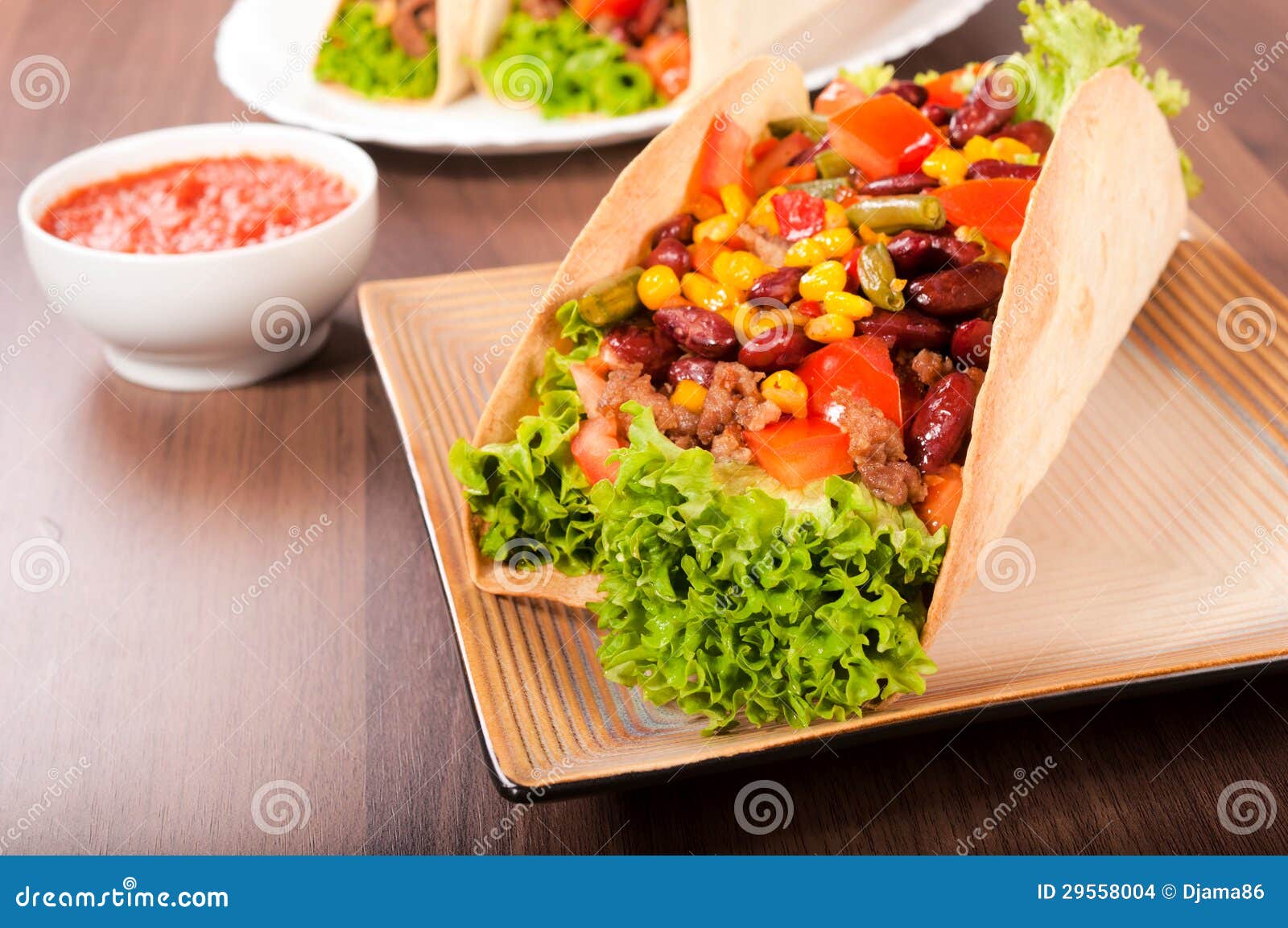Tacos time stock photo. Image of spicy, american, chili - 29558004
